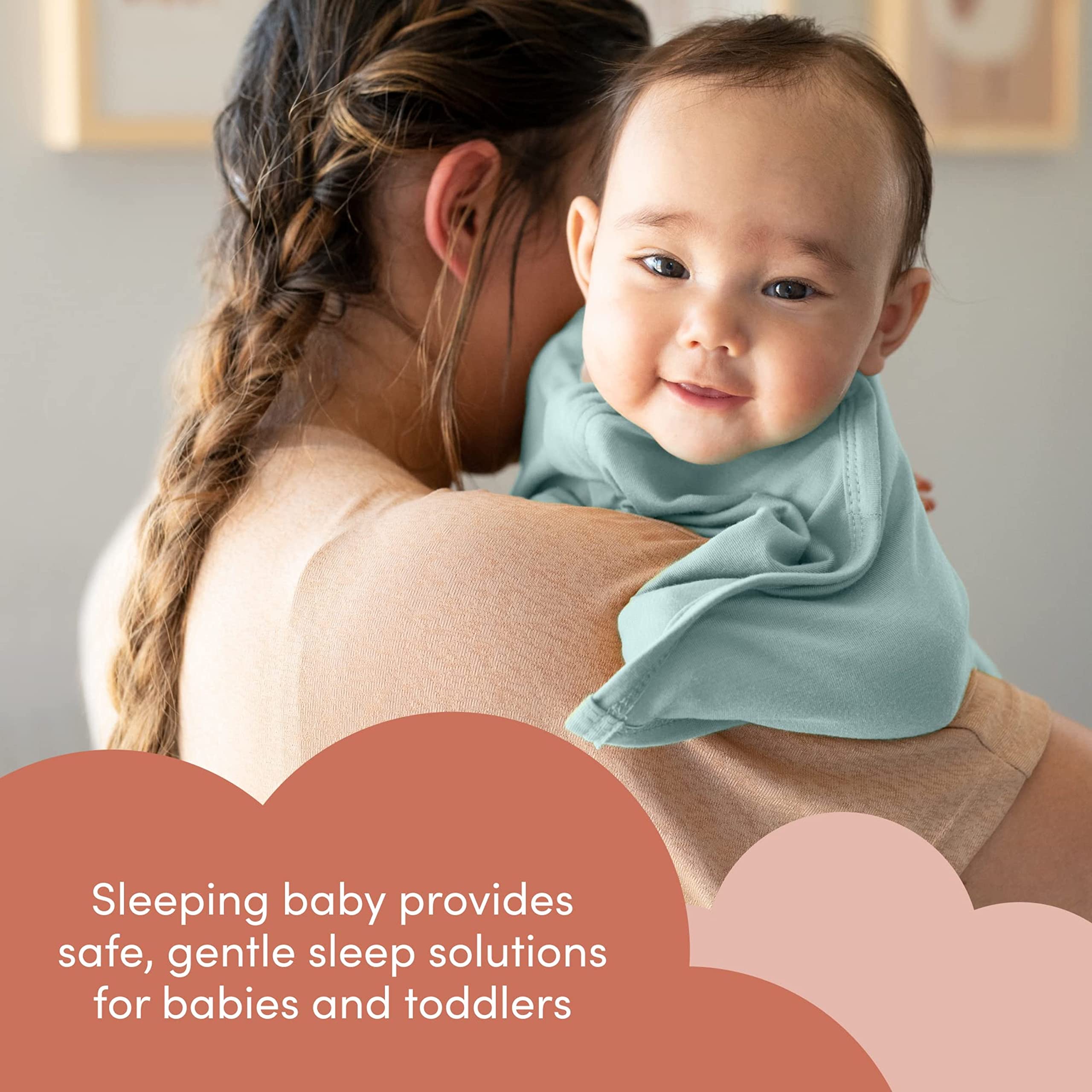 SleepingBaby Zipadee-Zip Transition Swaddle - Baby Swaddling Blanket with Zipper Convenience - Roomy Baby Wearable Blanket for Easy Diaper Changes - Classic Mint, Medium (6-12 Month) - 2 Pack