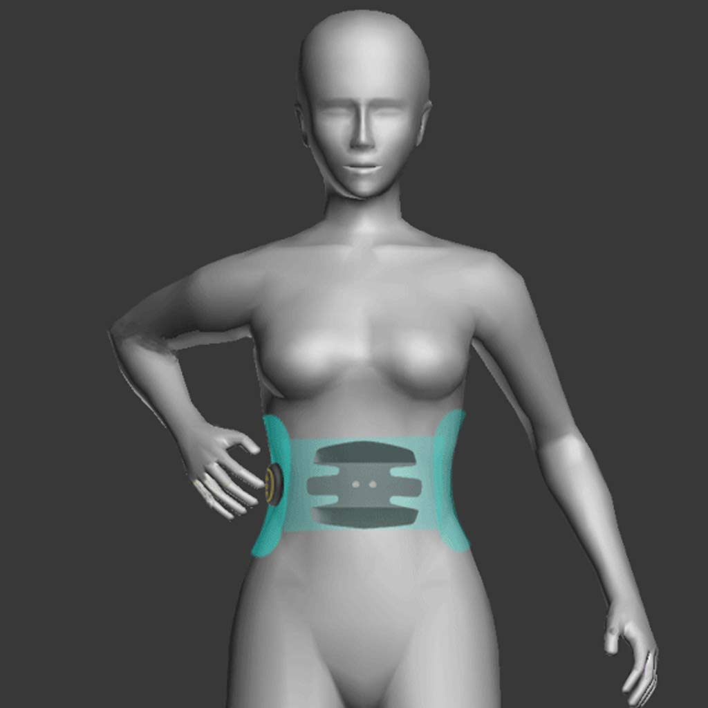 TANGIST Massage Lumbar Brace Belt,Lower Back Support For Pain Relief And Injury Prevention,Backache,Sports & Work (Size : M)
