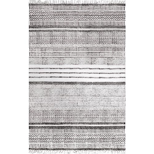 nuLOOM Hand Made Raina Area Rug, 9x12, Grey