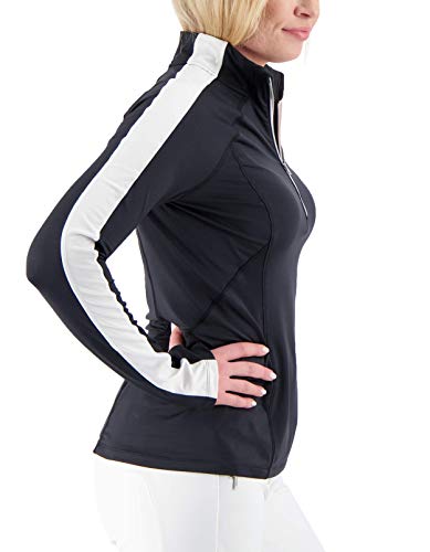 Obermeyer Womens Discover 1/4 Zip Top, Black, Large