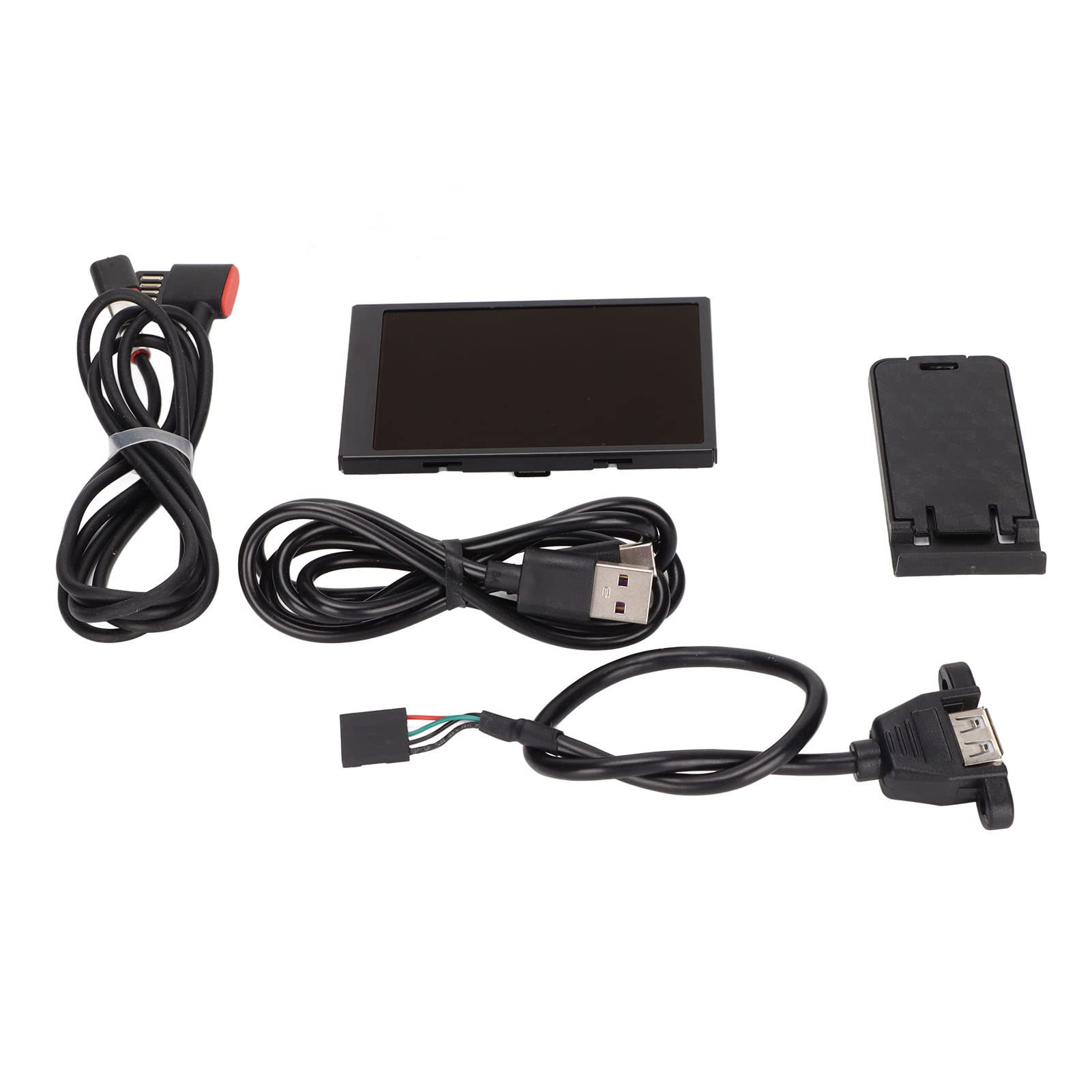 Zunate 3.5 inch Small Mini Monitor, Screen Extender with Adjustable Brightness, 360 Degree Rotation IPS 320x480 Screen Portable PC Temperature Monitor for PC ARGB Computer Case