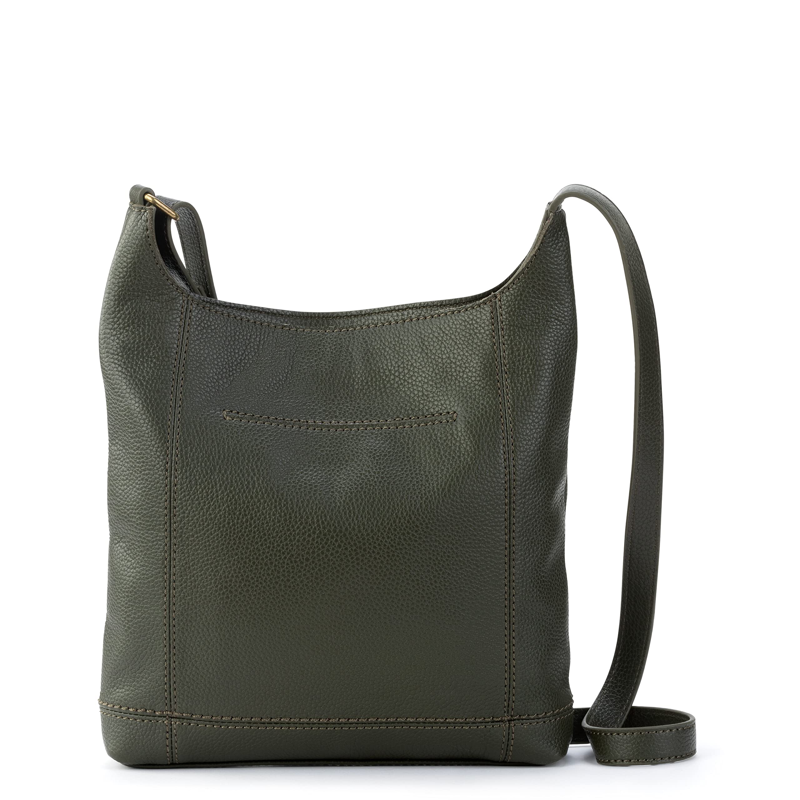 The Sak Womens De Young Crossbody In Leather, Moss, One Size US