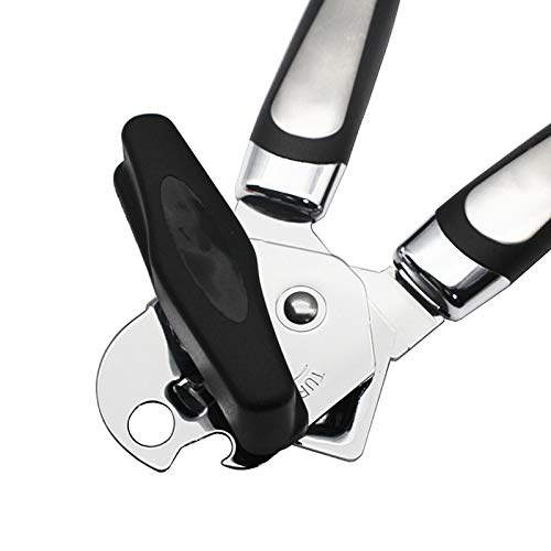 Stainless Steel Handheld Manual Can Opener, Portable, Heavy Duty, Multi Purpose, Premium Smooth Edge for Home Kitchen & Restaurants