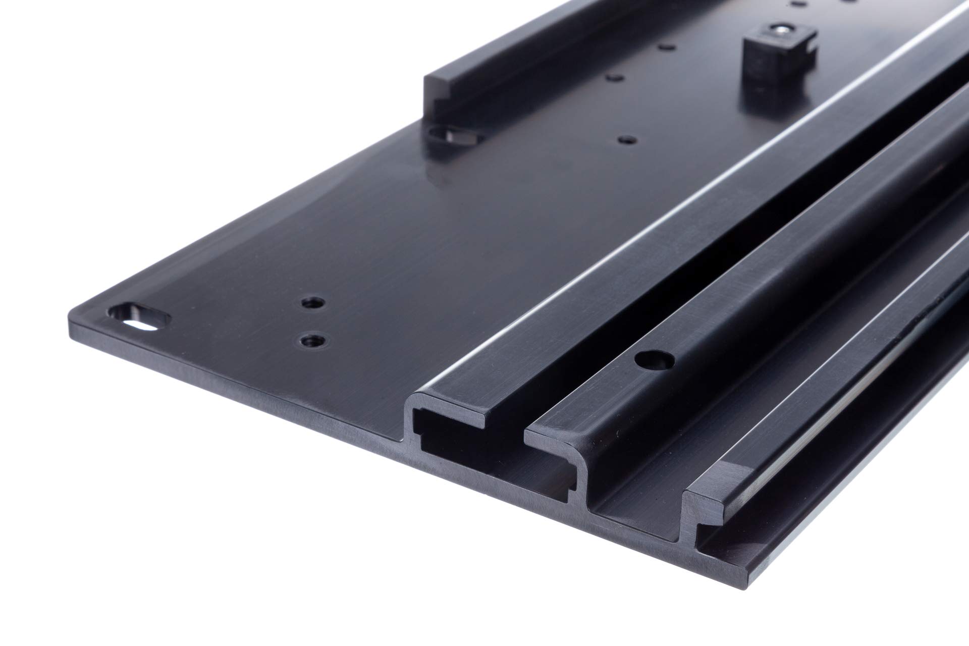 MotorGuide 8M0095973 Universal Quick-Release Bracket Top Plate for Electric Trolling Motors — Aluminum — Black