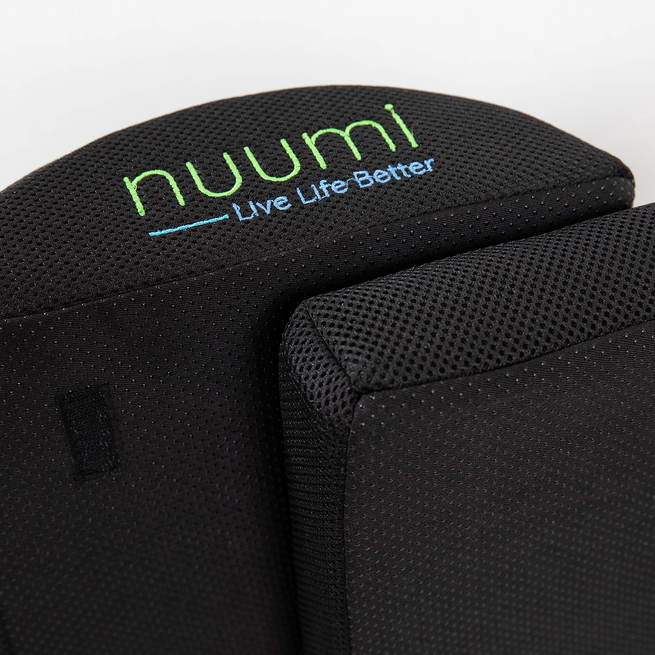 Nuumi Under Desk Foot Rest – Adjustable Height Memory Foam Ergonomic Footrest Rocker Stool for Elevation, Office Gaming Chair, Work, Airplane – Non Slip Ottoman Cushion for Back & Leg Pain Relief