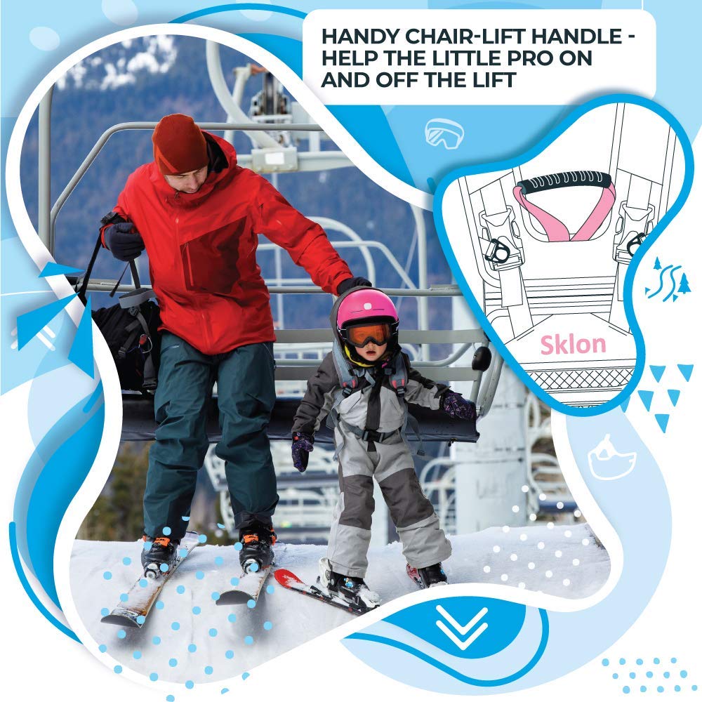 Ski & Snowboard Training Harness + Ski & Pole Carrier Bundle - Teach Your Child the Fundamentals of Skiing and Snowboarding - Complimented by Ski & Pole Carrier to Help Them Get to the Mountain