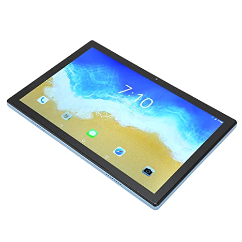 Pssopp Tablet PC, Tablet 10.0 Inch 1920x1200 IPS US Plug 100β240V 8GB RAM 128GB ROM for Office (Blue)