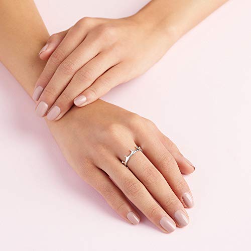 PANDORA Polished Crown 925 Sterling Silver Ring