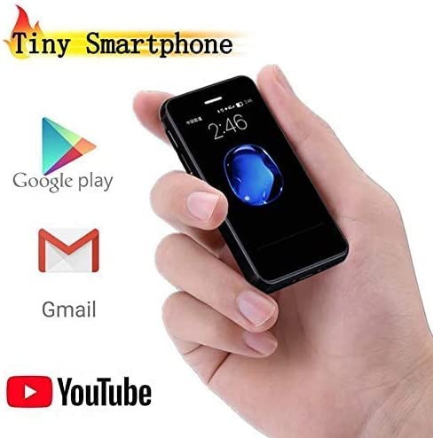Mini Smartphone XS, World's Smallest 10+ Android Phone 4G LTE, Super Small 2.5" Touch Screen. Global Unlocked - Great for Kids. Pocket Phone Gift. 1GB RAM / 8GB ROM. Tiny iPhone 10s Look Alike