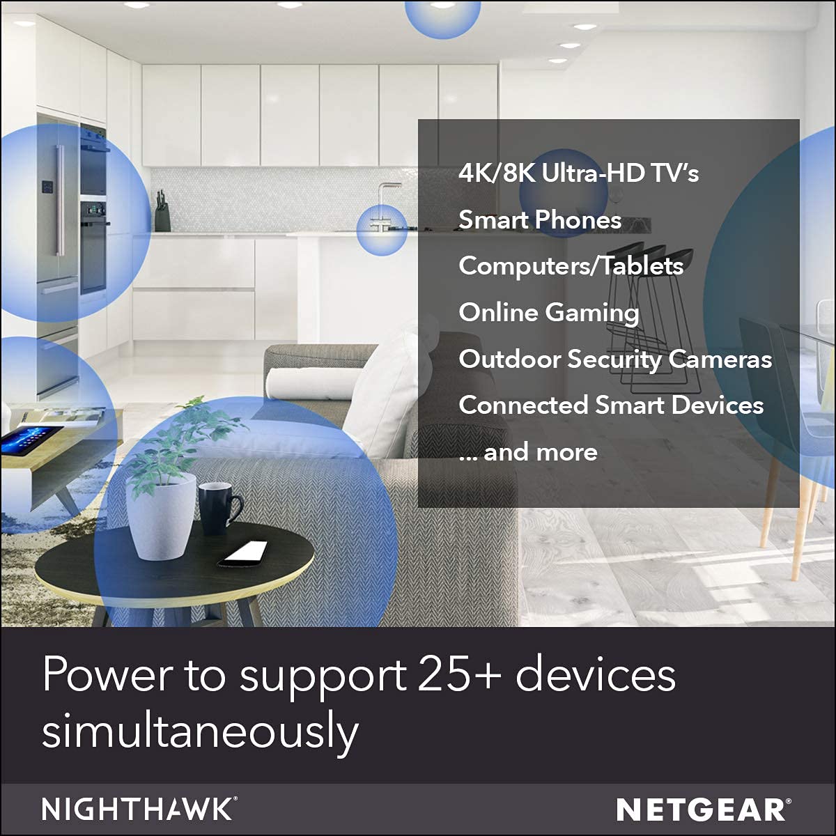 NETGEAR Nighthawk Advanced Whole Home Mesh WiFi 6 System (MK63S) with Free Armor Security โ AX1800 Router with 2 Satellite Extenders, Coverage up to 4,500 sq. ft. and 25+ Devices (Renewed)