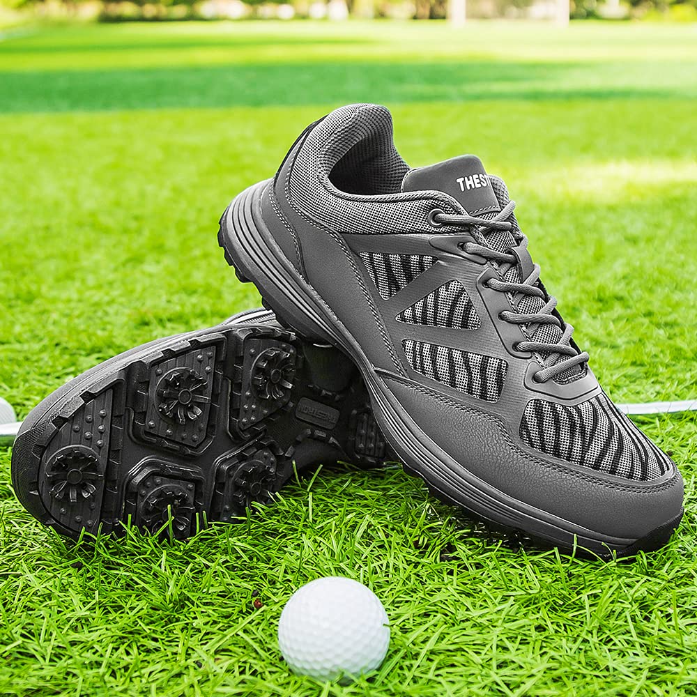 THESTRON Men Golf Shoes Spring Summer Breathable Spikeless Golf Training Sport Sneakers Big Size US 7-14 Golf Walking Shoes …