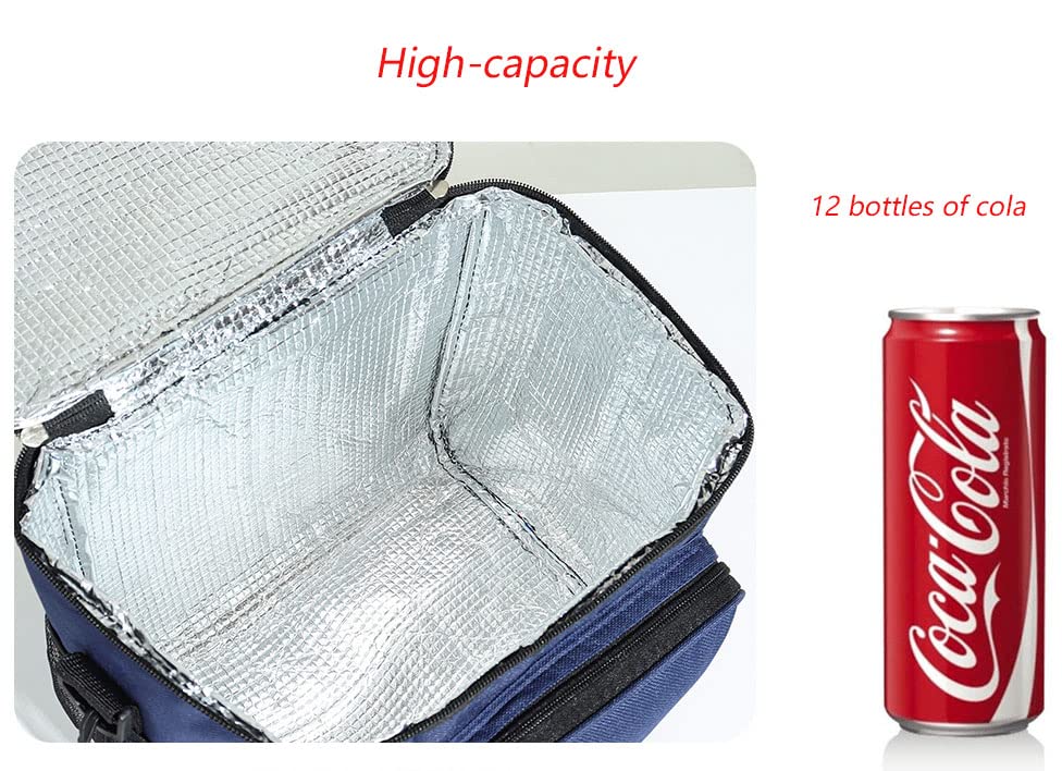 MTUERANC Lunch Bag Bento Bag Women/Men Insulated Lunch Box Lunchbox, Adults Lunch Tote, Reusable Leakproof Bento Box Cooler Bag with Adjustable Shoulder Strap for Work Office Picnic(Red)
