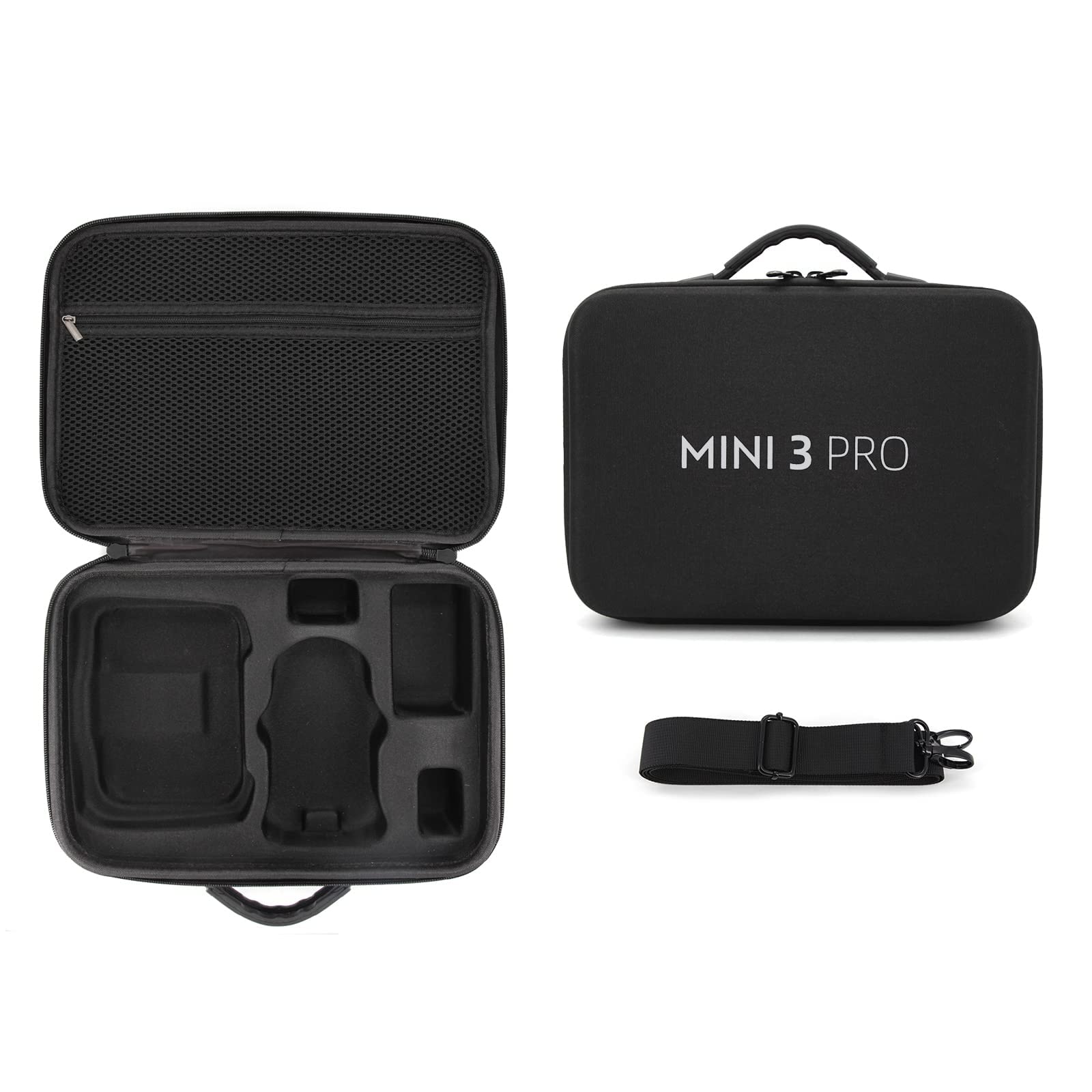 YueLi Mini 3 Pro Carrying Case Storage Bag Hard Shell Box with strap for DJI Mini 3 Pro Drone Accessories (Black)