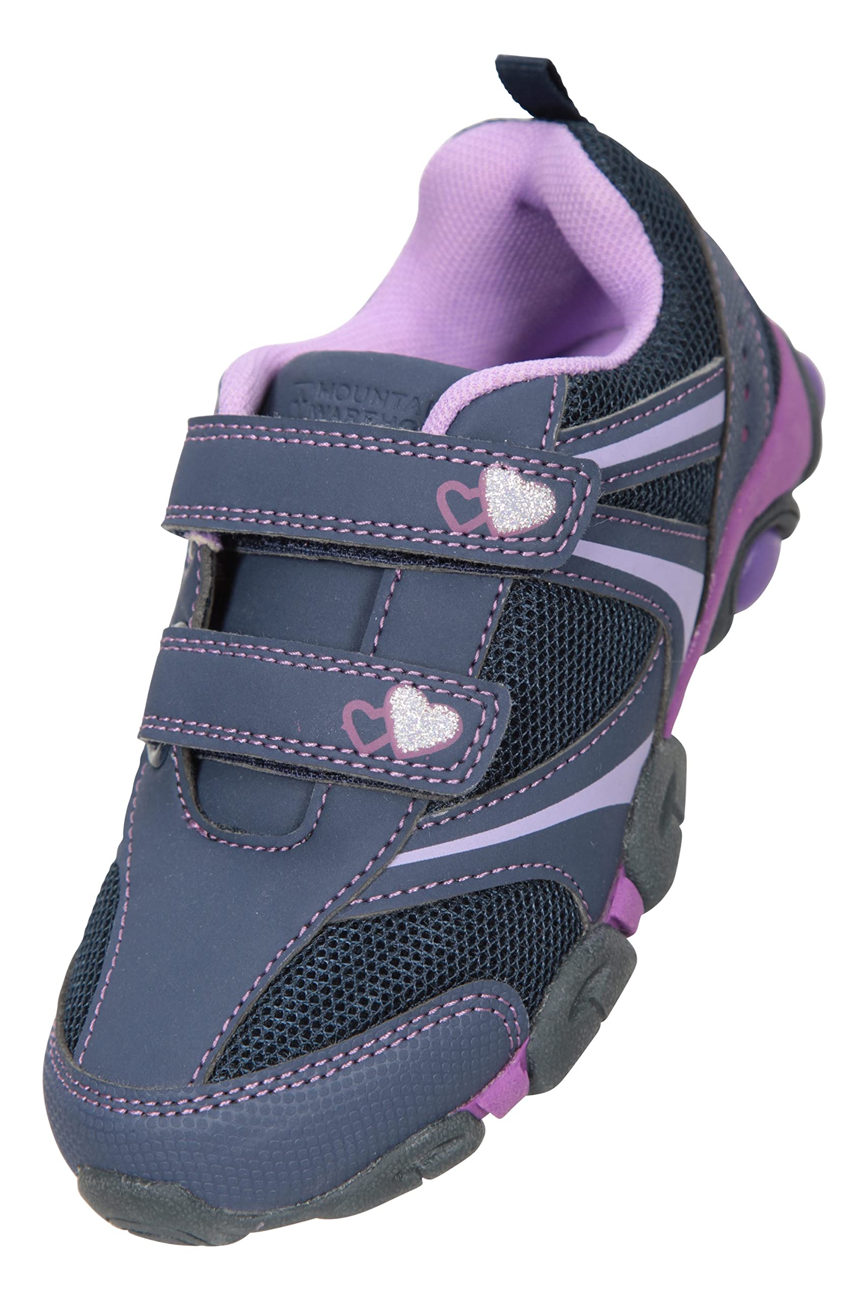 Mountain Warehouse Light Up Adaptive Toddler Shoes Purple Kids Shoe Size 12 US