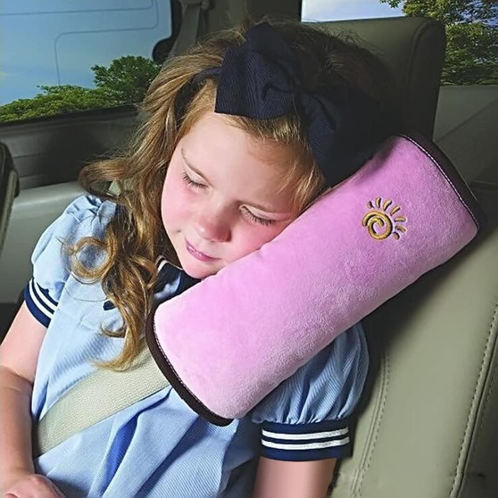 ZaYow 1PC Child Car Seat Belt Pillow Pad, for Booster Seat in Car,Baby Car Seat Head Neck Shoulder Support Protector Strap Pad
