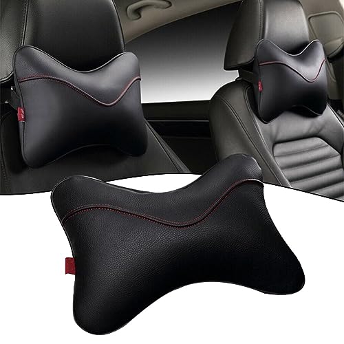 MoreChioce Car Neck Pillows, 2 Pieces Headrest Cushion Neck Support Pillow Travel Head Rest Support Comfortable Ergonomic Design Pillows for Car Seat,Office Chair