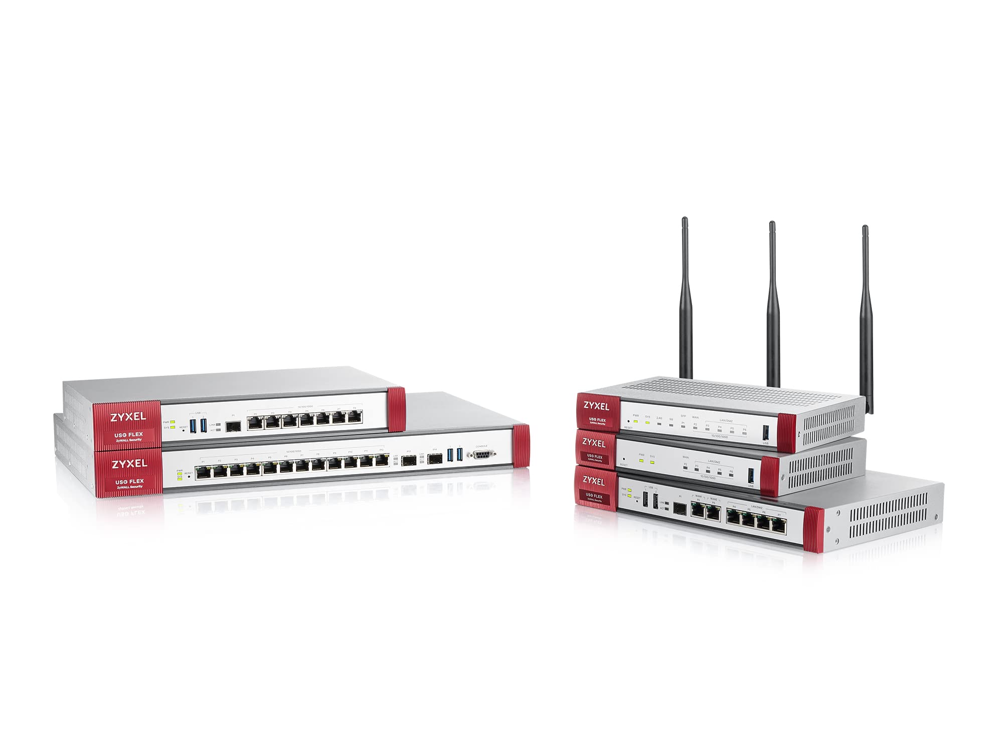 Zyxel ZyWALL USG Flex 100 Hardware Only - Cyber Security Firewall | VPN | Business Class Recommended up to 40 Users | Nebula Cloud Option | TAA Compliant [USGFLEX100]