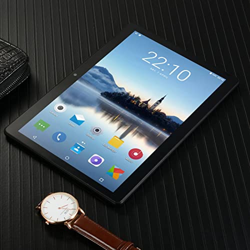 Zyyini 10in Table, Dual SIM Dual Standby, Portable Call Tablet with IPS 1080P HD Large Screen, 2GB 32GB RAM Dual Camera, Octa Core Processor(Black)