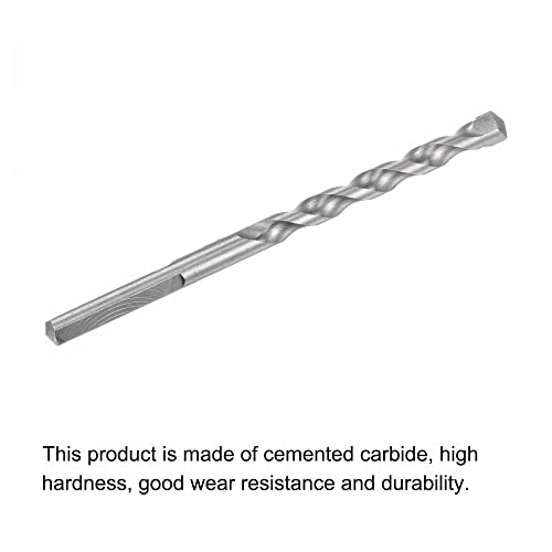 uxcell Masonry Drill Bit Cemented Carbide Spiral Rotary Tool, 6mm Cutting Dia 2 Pcs