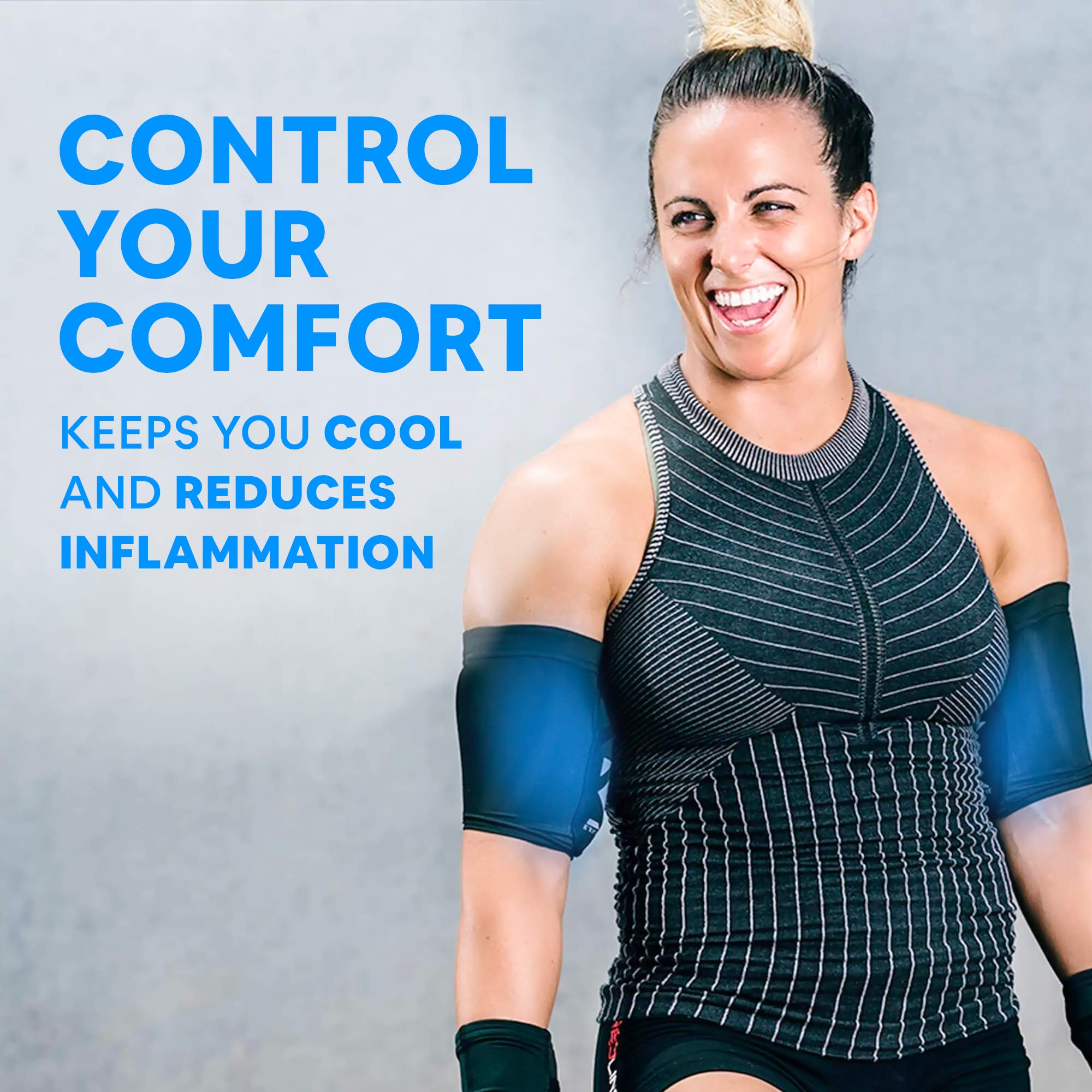 New Kryofit Cold Compression Sleeves - for Elbow, Knee Bicep Pain & Swelling