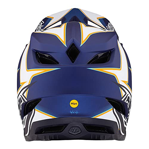 Troy Lee Designs Downhill D4 Composite Matrix Camo Full Face Bicycle Helmet for Max Ventilation Lightweight MIPS EPP EPS Racing Downhill BMX MTB DH - Adult Mens Womens Unisex (Blue, XS)