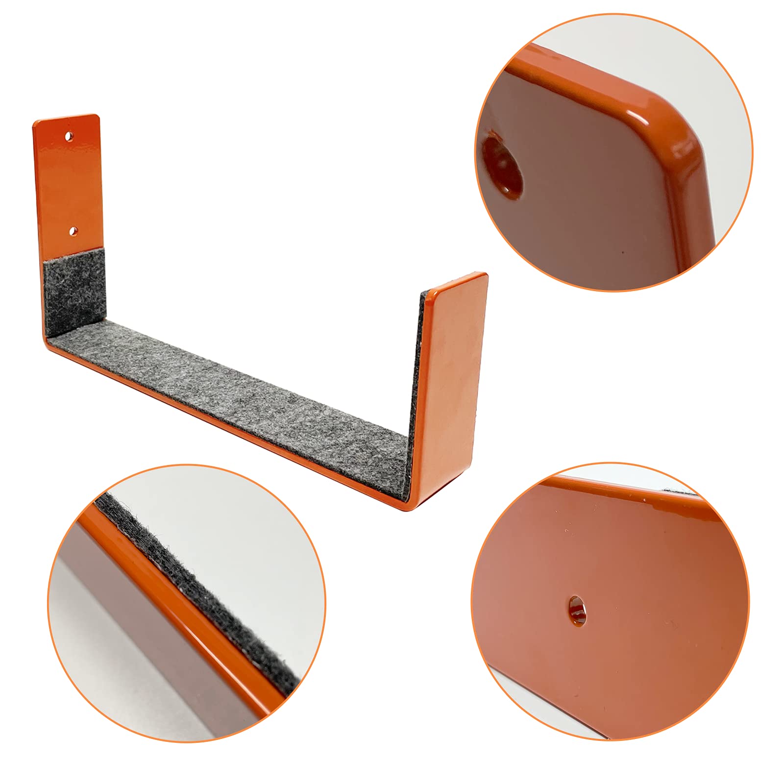 Qualward Snowboard Display Wall Mount Rack Indoor Snowboard Storage Steel Metal Hooks, Home and Garage Snowboard Storage