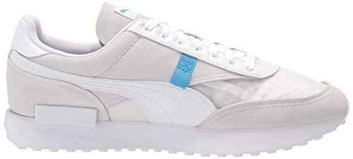 PUMA mens Future Rider X Cloud9 Sneaker, Puma White, 9 US