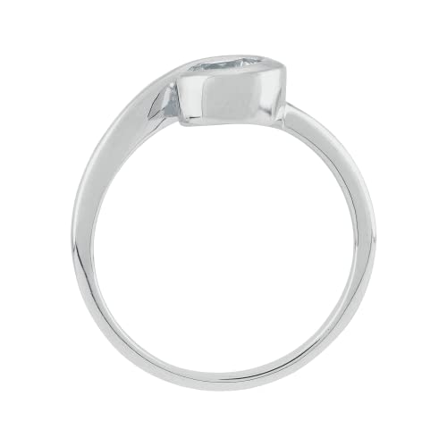 Silpada 'Another Trip Around the Sun' Created Aquamarine Ring in Sterling Silver, Size 6, Size 6