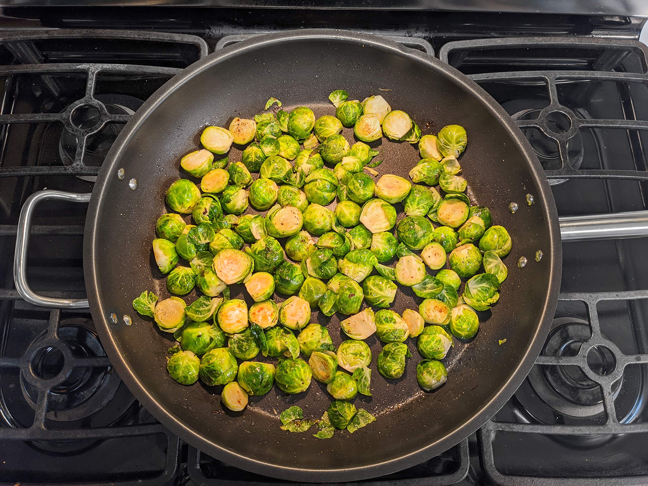 Update International (SFC-14) 14" Induction Ready Excalibur-Coated S/S Fry Pan w/Helper Handle,Silver