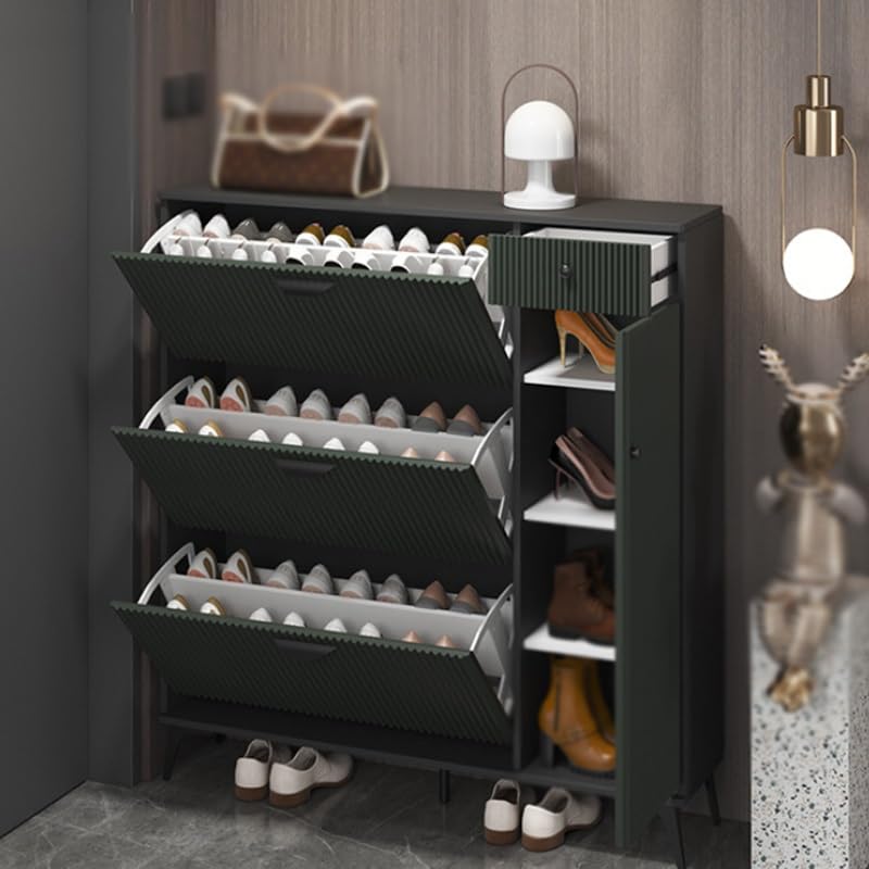 MMLLZEL Foyer Storage Storage Shoe Cabinet -Thin Shoe Cabinet Tipping Bucket Storage Cabinet Large Capacity
