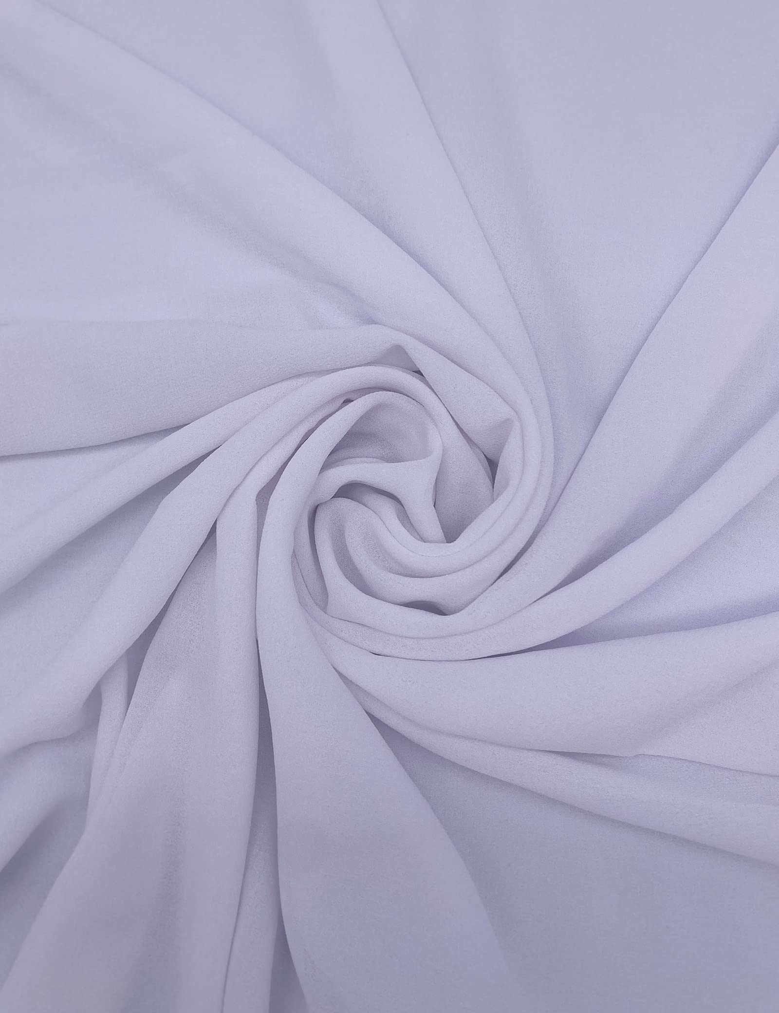 Txameru Hijab for Women Chiffon Hijab Scarfs for Women Long Shawl (White)