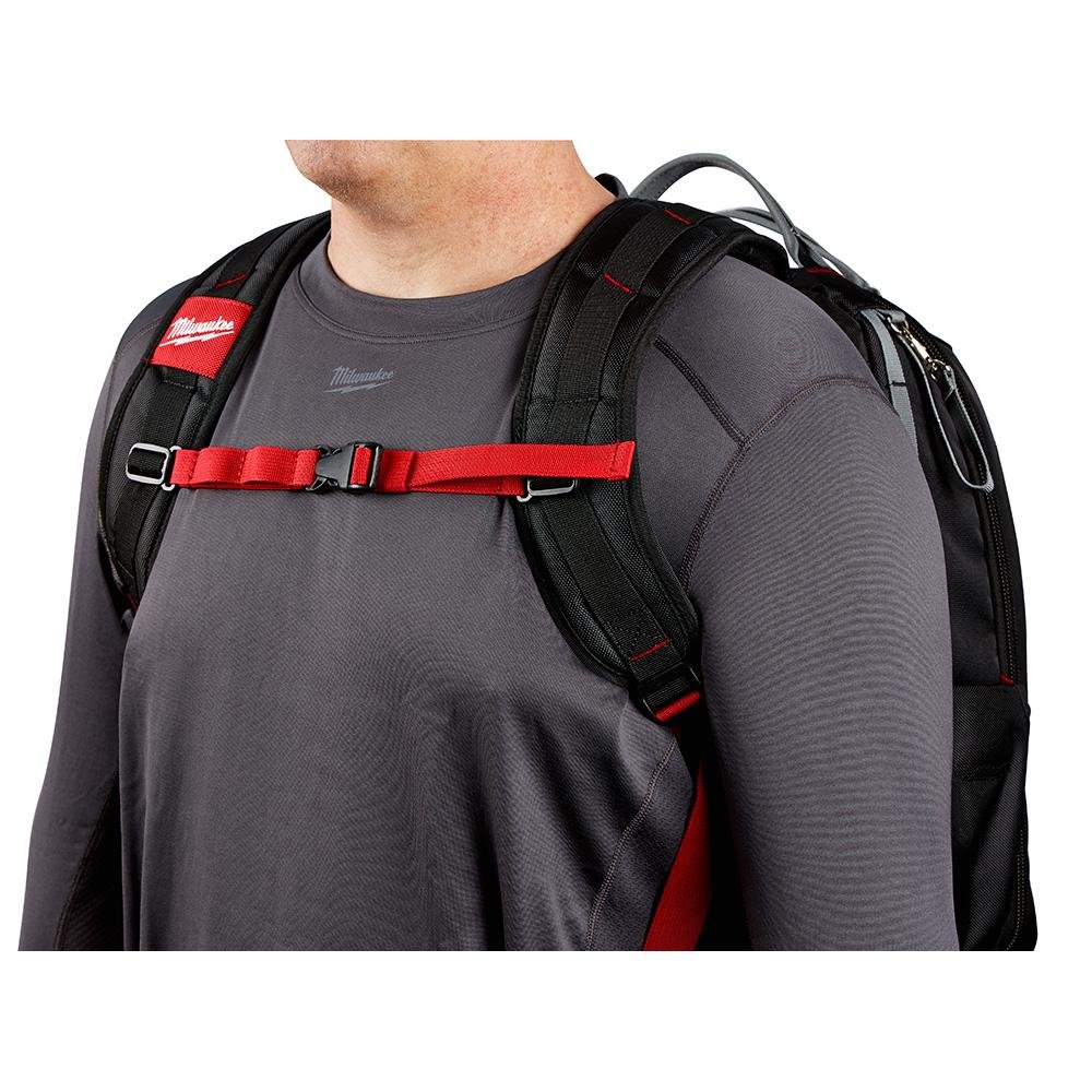 Milwaukee Ultimate Jobsite Backpack,Constructed of 1680D Ballistic Materials,with 48 Total Pockets, 5X More Durable and 2X More Padding, unsurpassed Comfort and Jobsite Performance!
