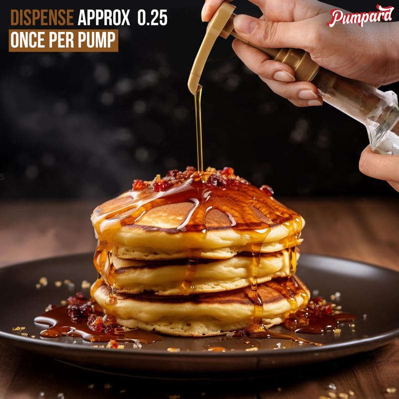 Pumpard Syrup Pump β Mess-Free Coffee Syrup Dispenser with Air-Tight, Leak-Proof Design, Compatible with Most 750ml & 1L Bottles