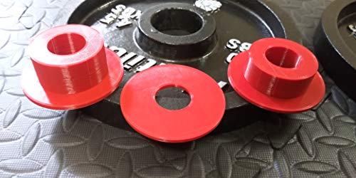 Olympic Plate to Standard Bar Adapters (Black, 1/2")