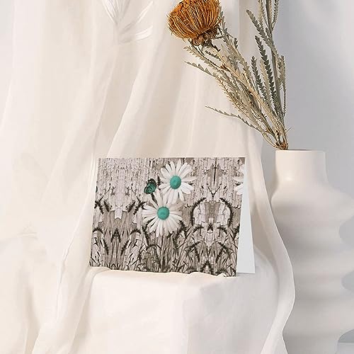 MQGMZ Mqgmzdaisy Flowers Print Thank You Cards With Envelopes Classic Blank Thank Pearl Paper Greeting