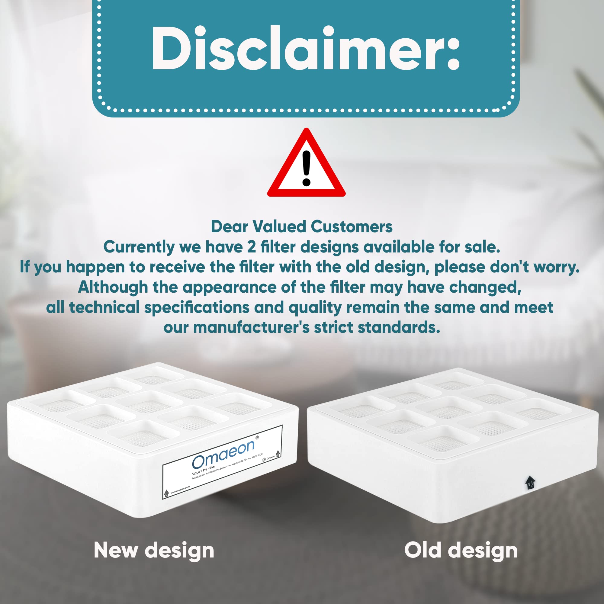 Omaeon Branded Pre-Filter Compatible with IQAir Pre-Max (F1) HealthPro Series F8(S)
