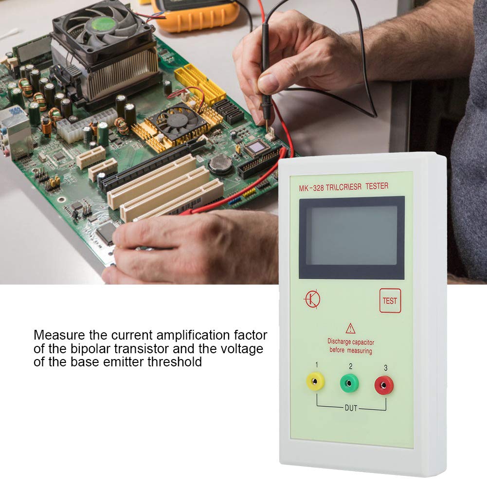 MK-328 Transistor Tester, Inductance Capacitance Resistance Electronic Meter, Portable Transistor, TR Meter