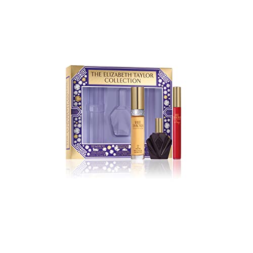 Women's Perfume Set by Elizabeth Taylor, White Diamonds, Passion, en Rouge Ea de Toilette, The Collection 3 Piece Set