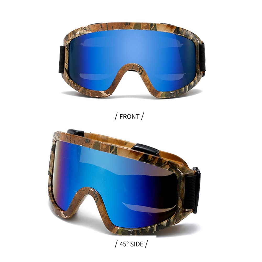 Ski Goggles, Snowboard Goggles, Mountaineering Protection Snow Goggles for Boys & Girls, Youth, Men (Color : Blue2)