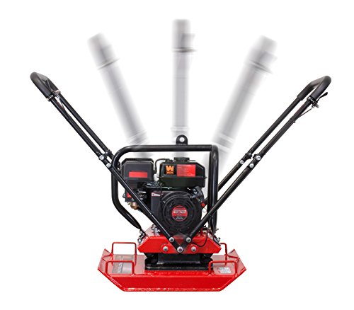 WEN 56035T 7 HP 4500-Pound Compaction Force Plate Compactor, CARB Compliant, Black