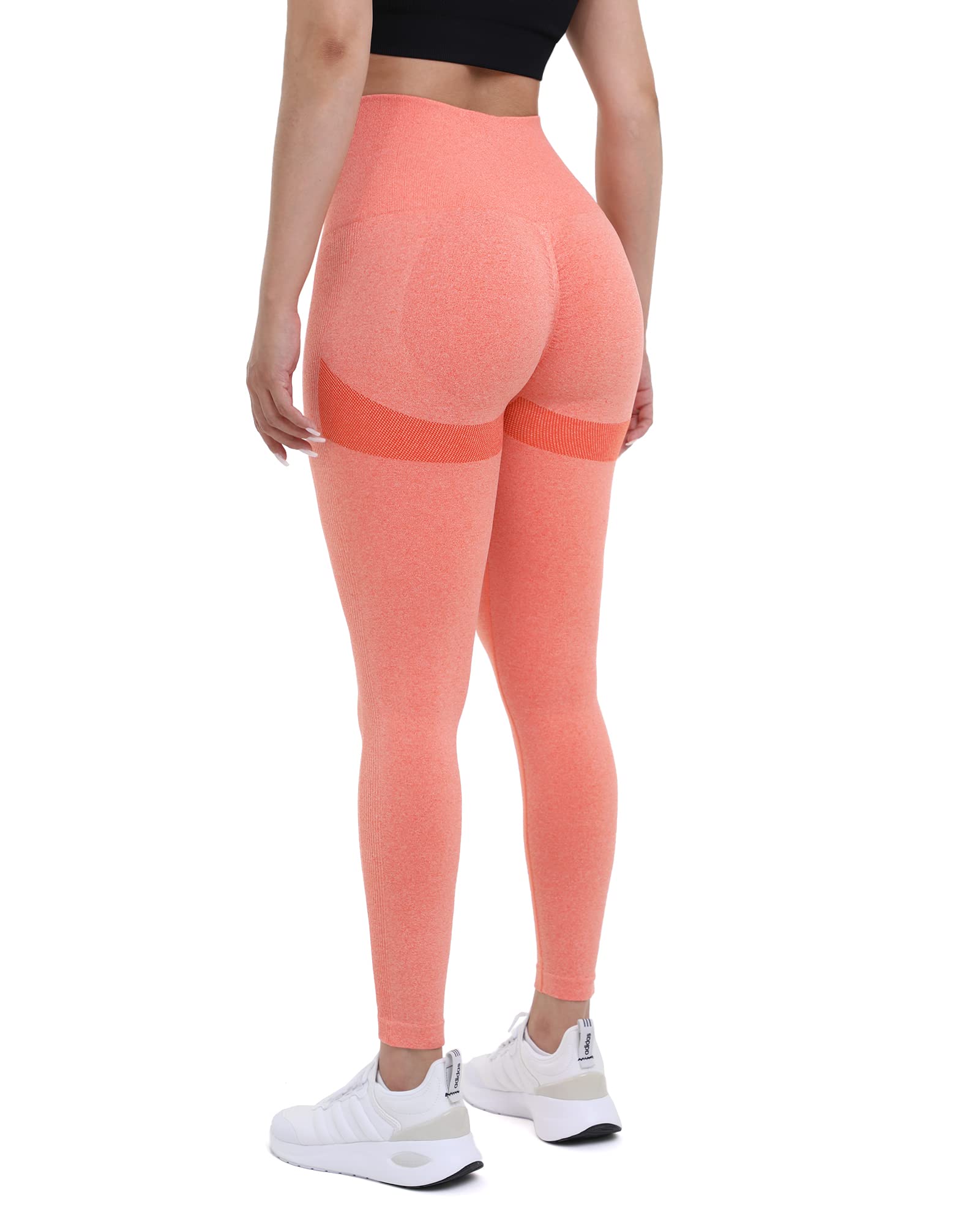 Women's Scrunch Butt Lift Leggings Seamless Tights Squat Proof Tummy Control Yoga Pants (A Complimentary Exercise Band)