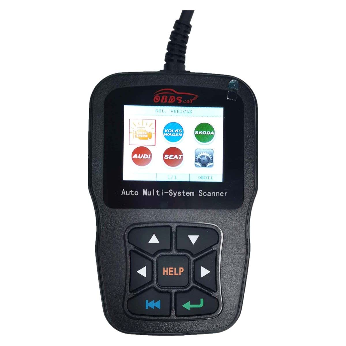 OBDS OS803 Large Screen Full System Code Scanner Reader for Volkswagen VW Audi Skoda SEAT Professional Scan Tool Support Transmission EPB ABS SRS DPF TPMS for car After 2002