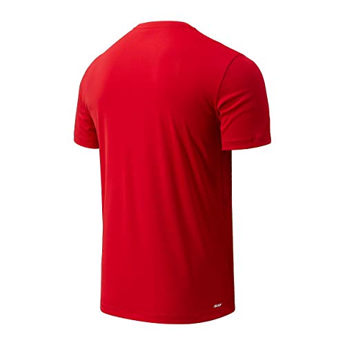 New Balance Men's AC Bilbao Pre Game Short Sleeve Jersey, Team Red, Small