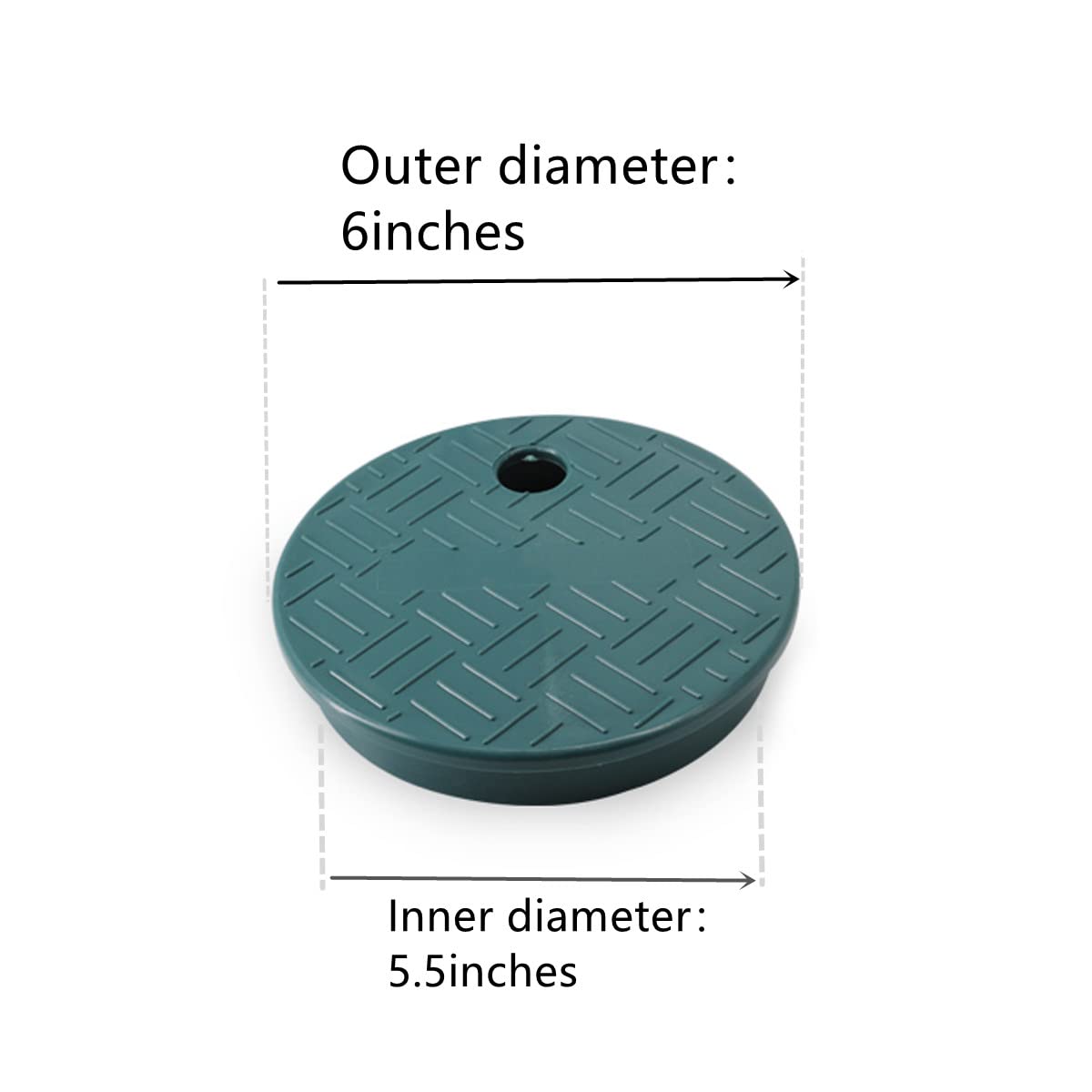 XHSP 2 Pack Valve Box Cover, ID 5.5" OD 6" Universal Round Valve Box Cover Lid Replacement for Sprinkler System Irrigation Circular Valve Box- Green