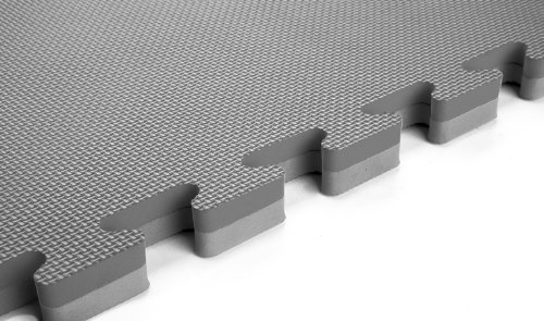 Norsk Multi-Purpose Reversible Foam Mats - EVA Foam Interlocking Tiles (Gray/Black 32 Tiles - 128 sq. Ft.)