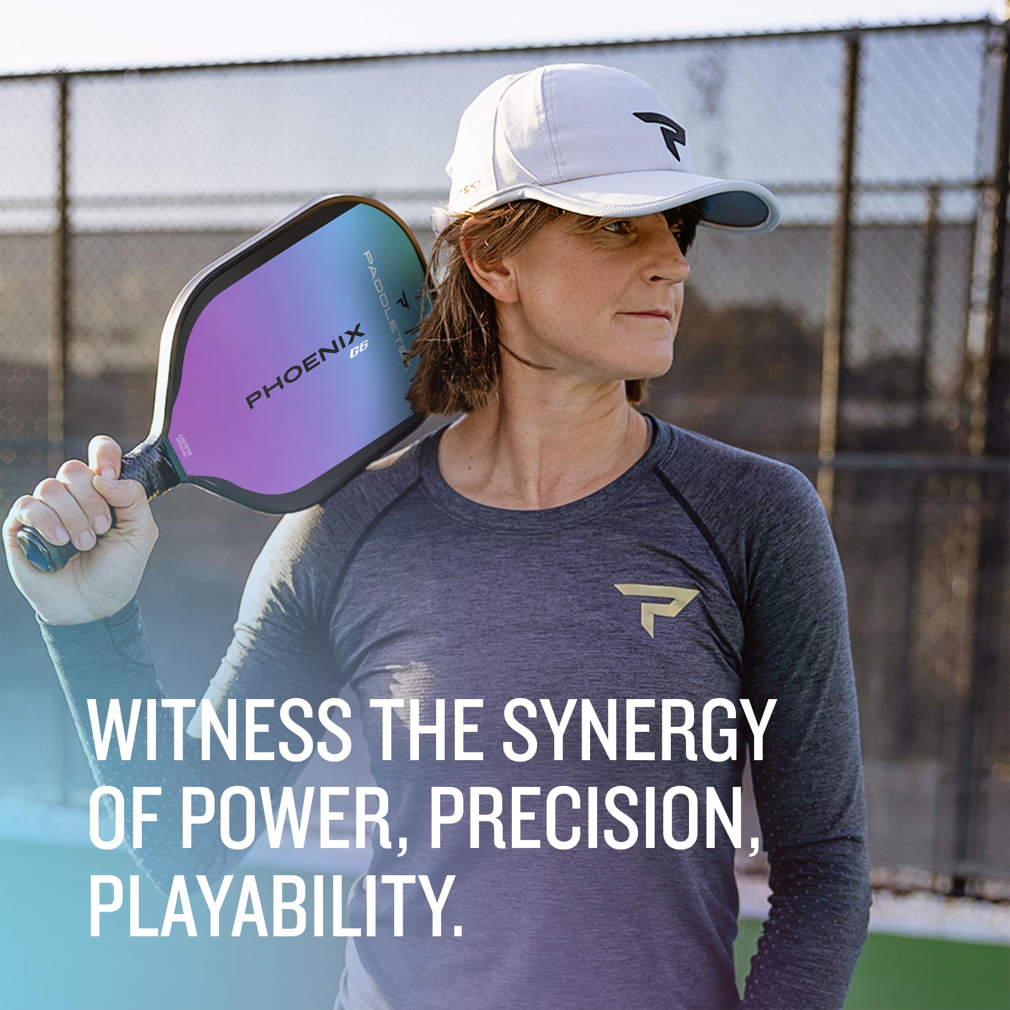 Paddletek Phoenix G6 Pickleball Paddle | Professional Pickleball Paddles with Honeycomb Core, Polycarbonate Surface, Graphite PolyCore & High Tack Performance Grip | USAPA Approved
