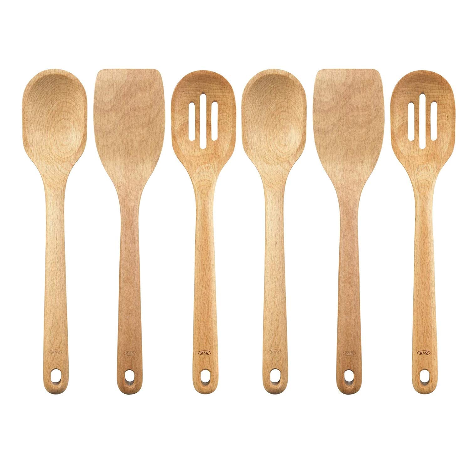 OXO Good Grips 6-Piece Wooden Cooking Utensil Set