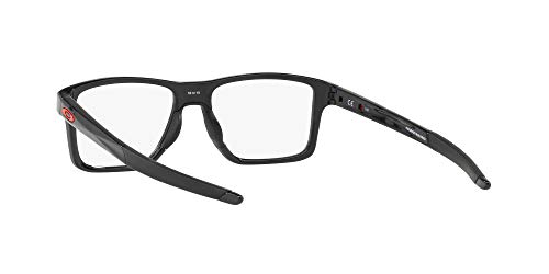 Oakley Men's Ox8143 Chamfer Squared Prescription Eyeglass Frames, Polished Black/Demo Lens, 54 mm