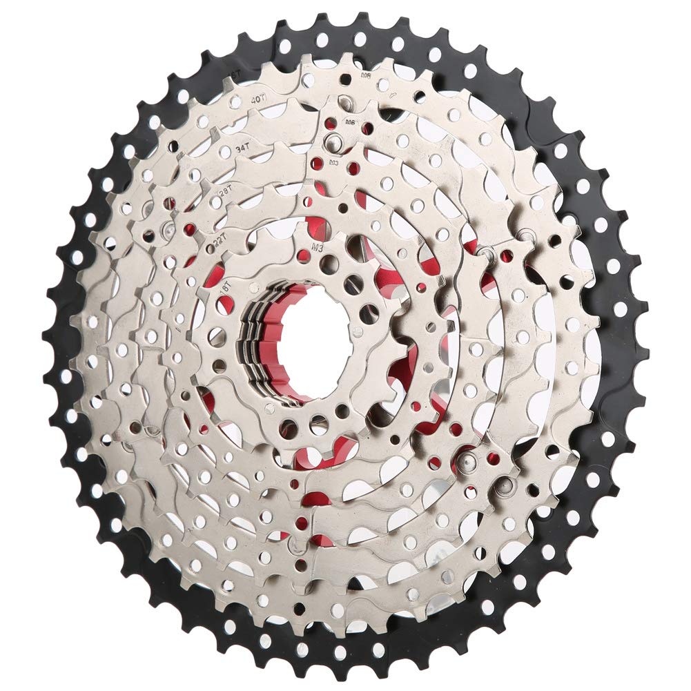 OKBY 8 Speed 46T Large Gear Mountain Bike Ultralight Hollow Cassette Freewheel Bicycle Freewheel Bike Freewheel Cassette Bicycle Accessory