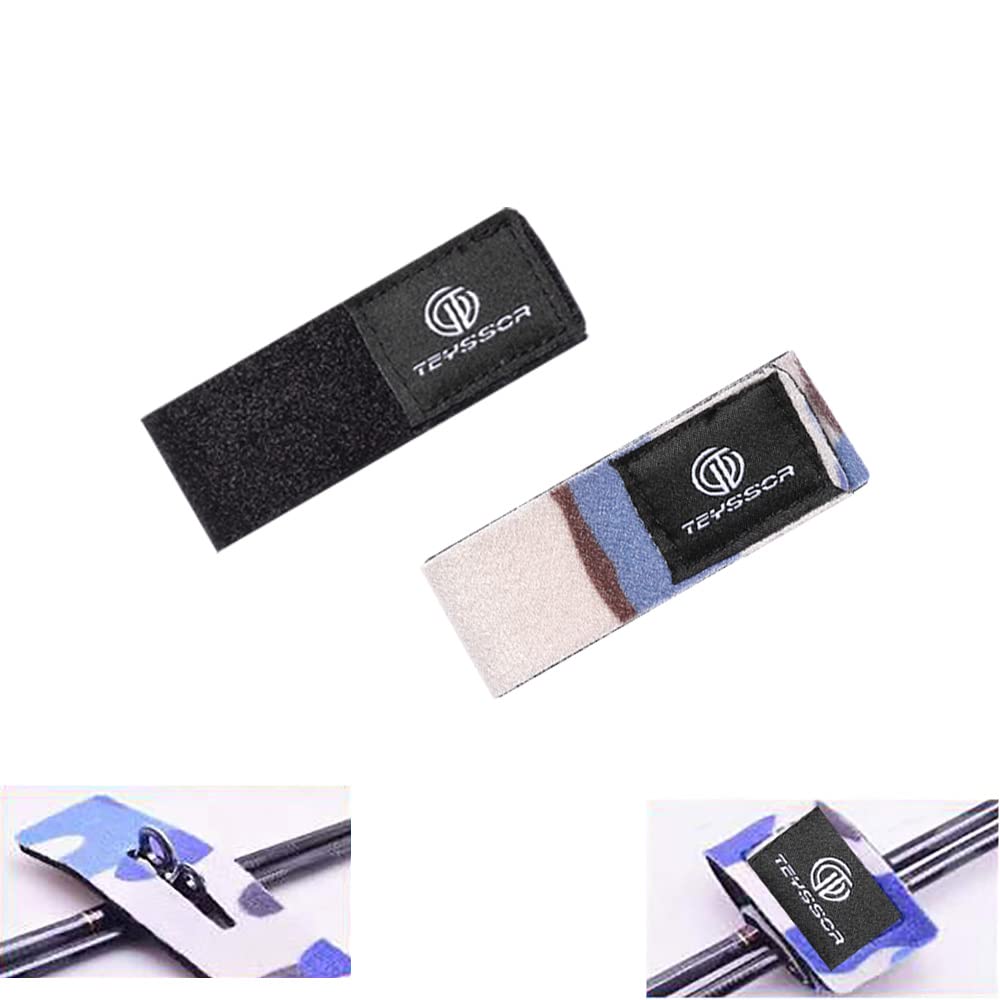 Teyssor Fishing Rods Belt Spinning Rod Straps Holders Fishing Tackle Ties Stretchy Belt for the Cast, Spin, Fly Rods